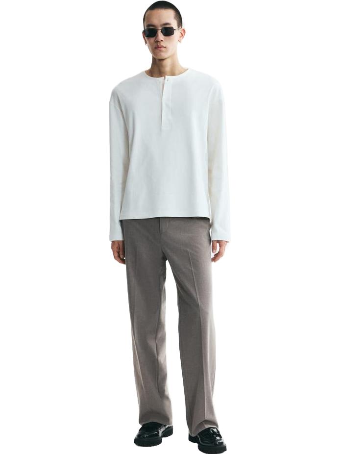 H&M H&M Relaxed-Fit Viscose Blend Trousers